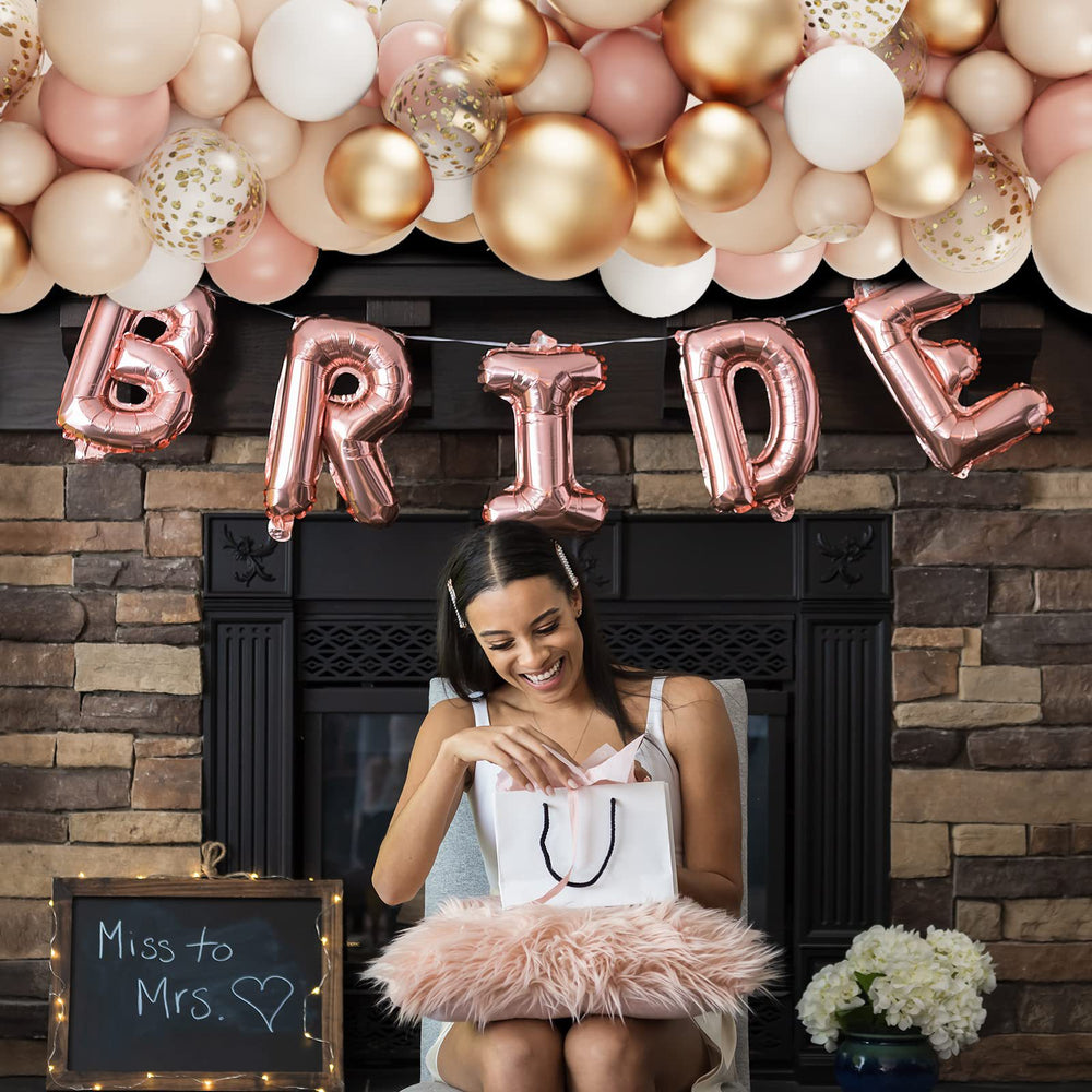 Vintage Gold Balloon Chain Wedding Party Birthday Arch Latex Balloons