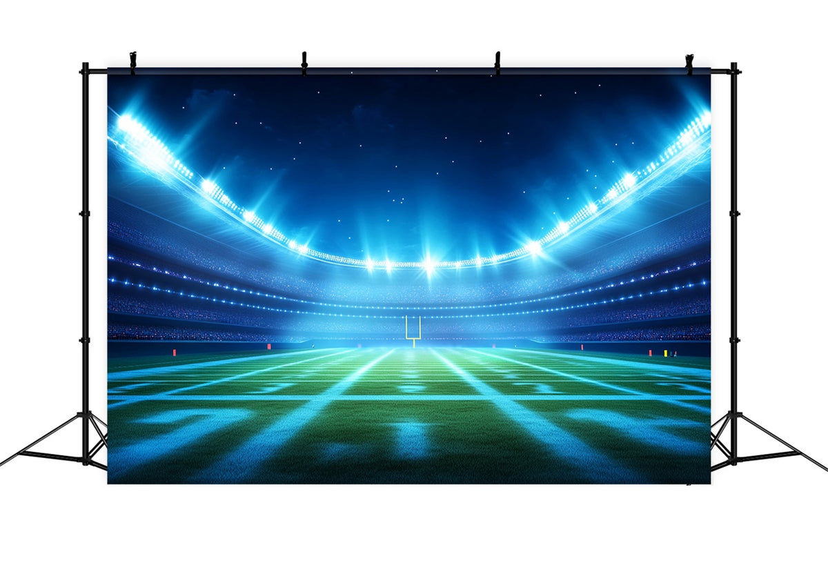 Sports Photography Backdrop Football Night Stadium Glimmer Backdrop UK