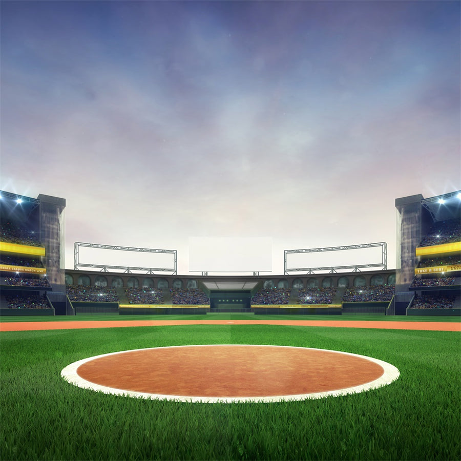 Sports Party Backdrop Baseball Stadium Celebration Scene Backdrop UK B
