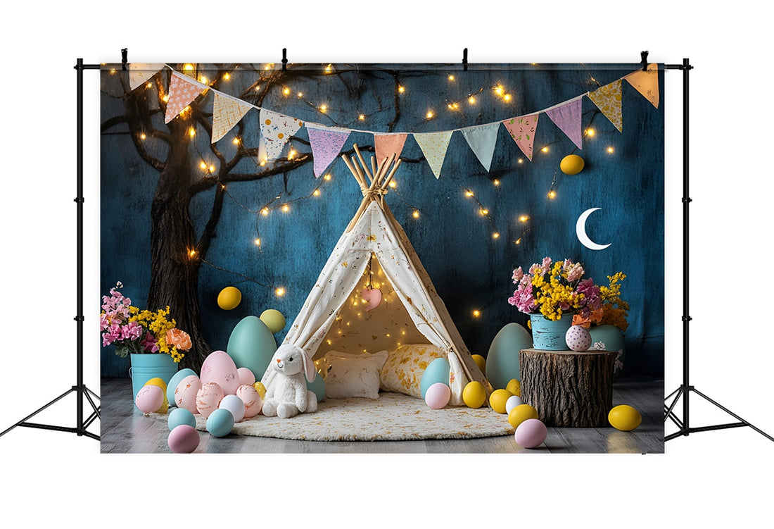 Easter Backdrop Ideas Enchanted Easter Tent Lights Backdrop UK CSH2-10