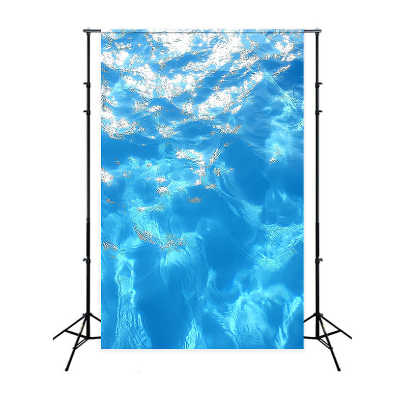Backdrop Portrait Photography Shimmering Blue Water Backdrop UK CSH4-1