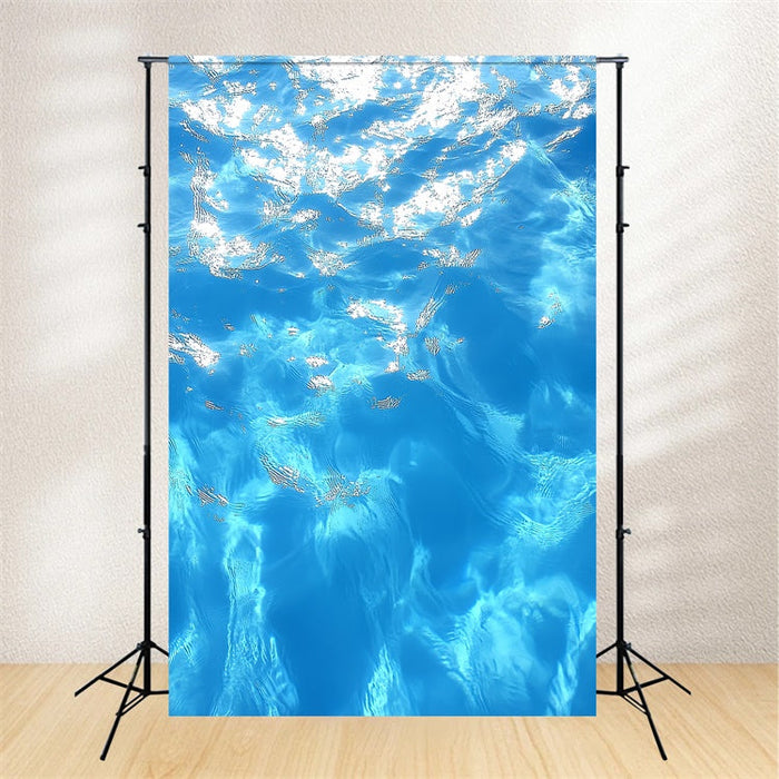 Backdrop Portrait Photography Shimmering Blue Water Backdrop UK CSH4-1