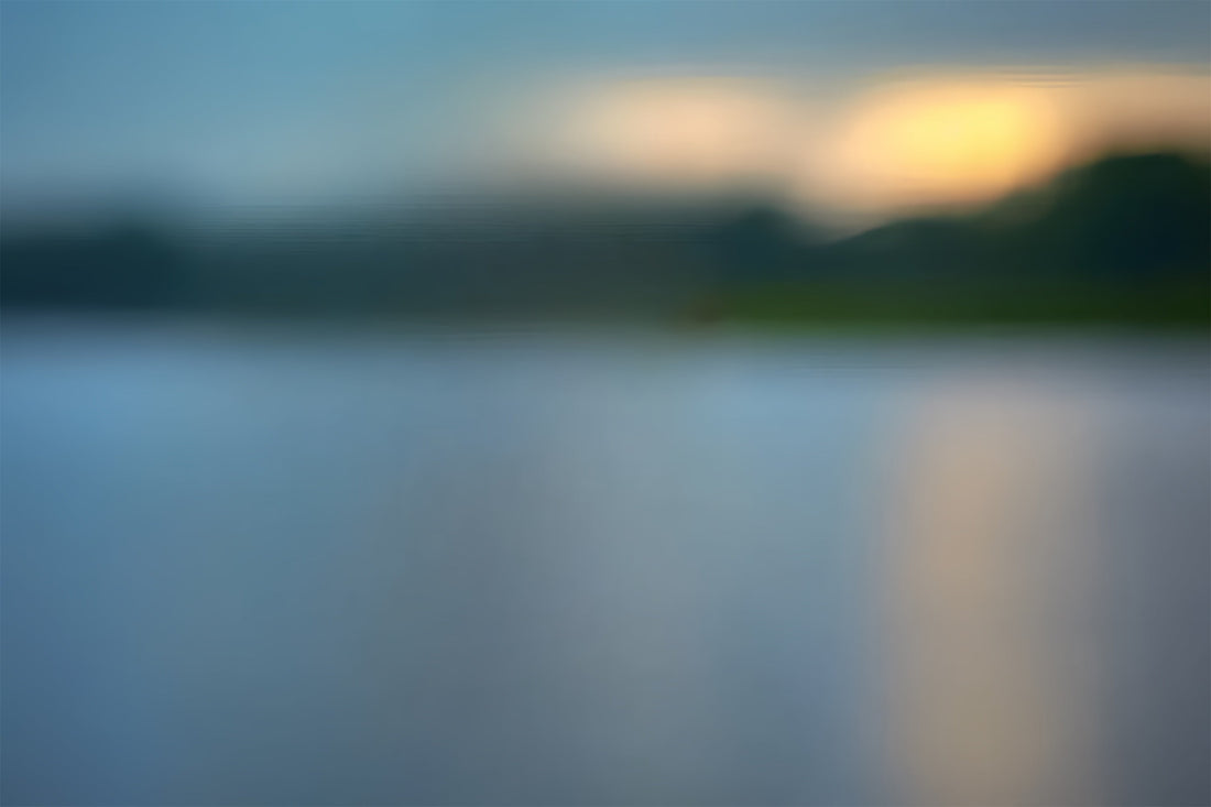 Portrait Photo Backdrop Twilight Reflection Hazy Lake Backdrop UK CSH4