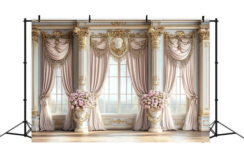 Vintage Photo Backdrops Pastel Regal Ballroom Rococo Backdrop UK CSH57