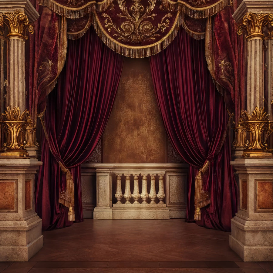 Studio Portrait Backdrops Baroque Velvet Curtain Interior Antique Phot