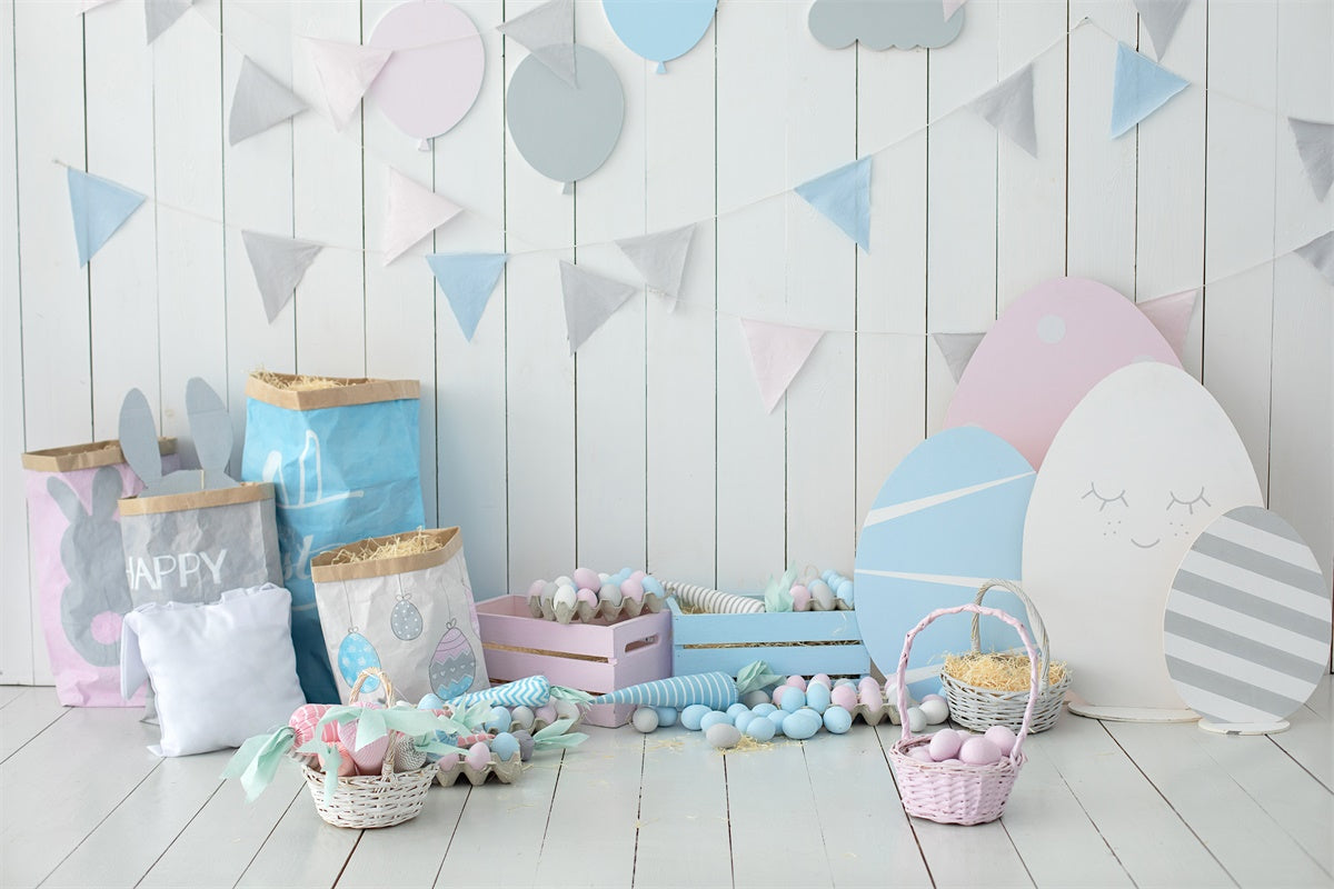 Morandi Colors Easter Eggs Wooden Board Backdrops M1-15 – Dbackdropcouk