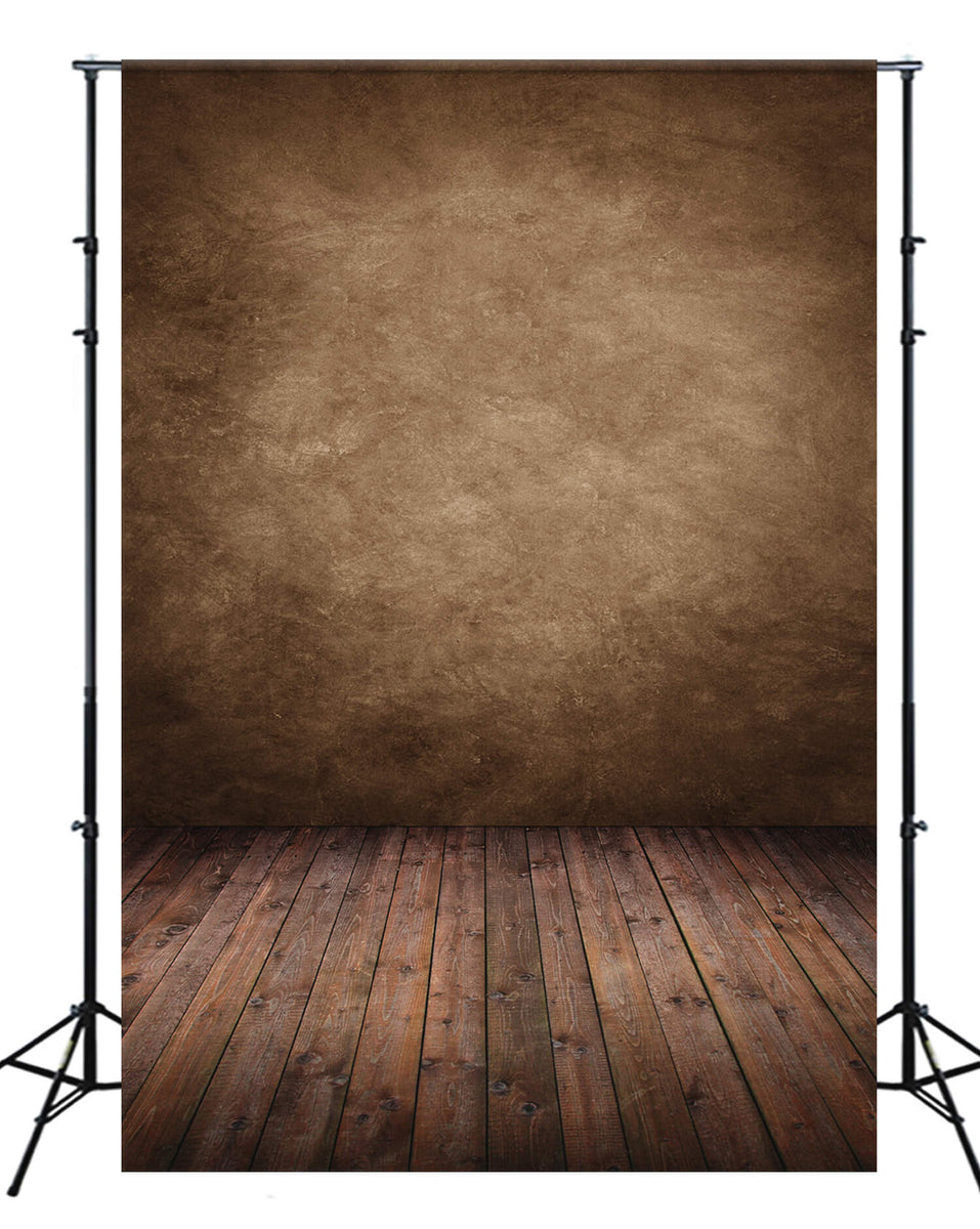 Abstract Vintage Brown Photography Backdrop With Wooden Floor M2-04 ...