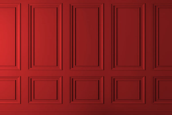 Classic Interior Red Retro Wall Backdrop UK M6-115