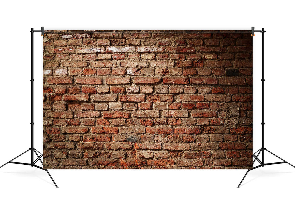 Vintage Brown Brick Wall Photography Backdrop UK M7-20 – Dbackdropcouk