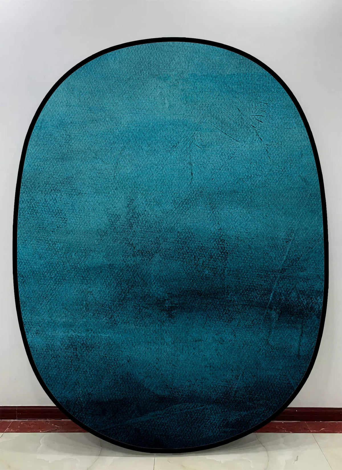 Double-sided Abstract Blue/Rusty Texture Collapsible Backdrop 5x6.5ft