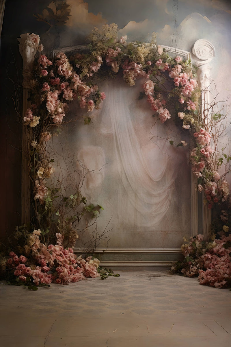 There, delicious candies, cakes and deserts on the table.With elegant ...