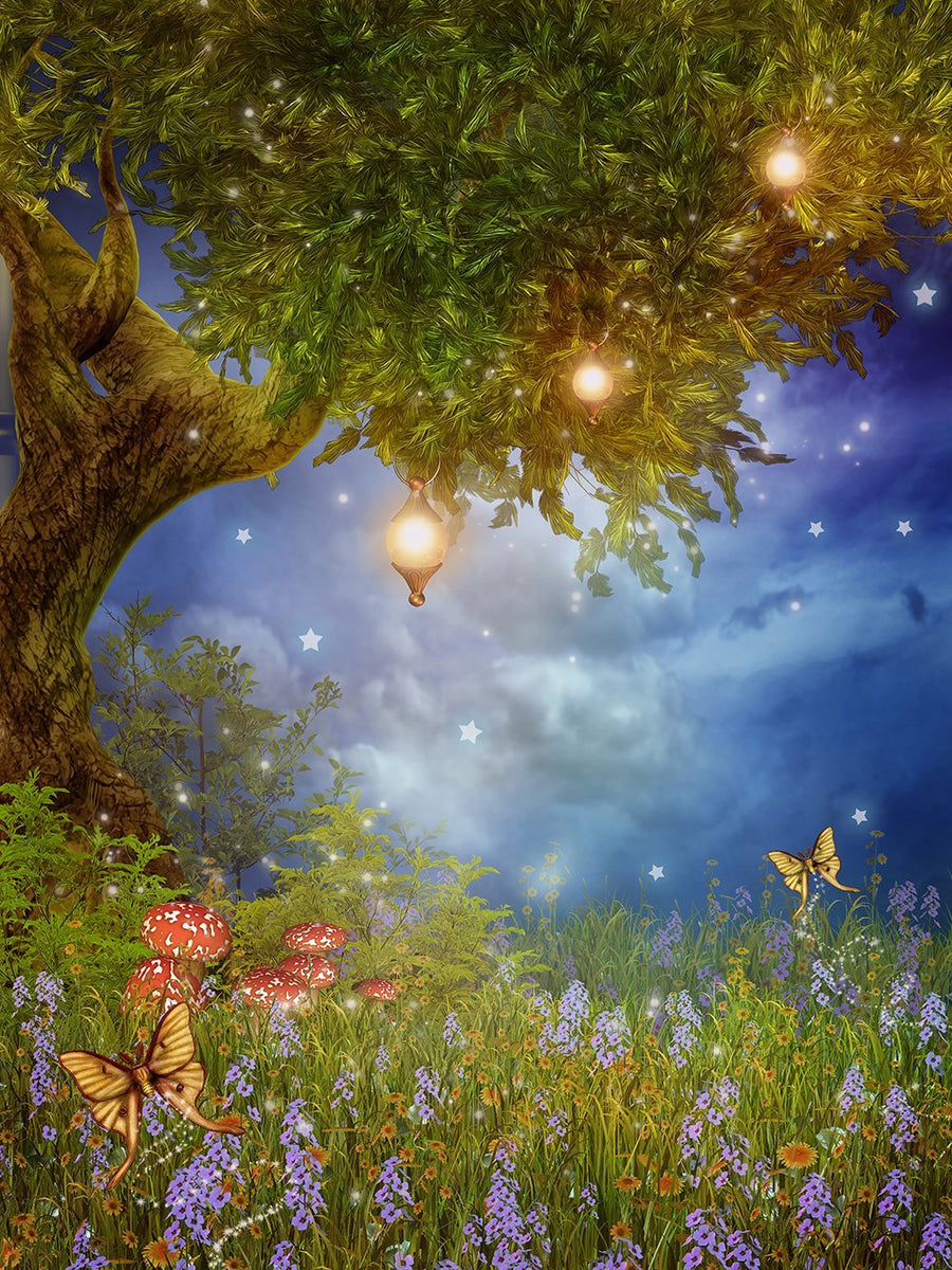 Nature Forest Light Baby Photo Booth backdrop UK DBD-19330