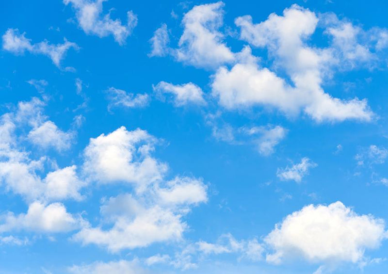 Blue Sky White Clouds Natural Scenery Photography Backdrop uk SH673