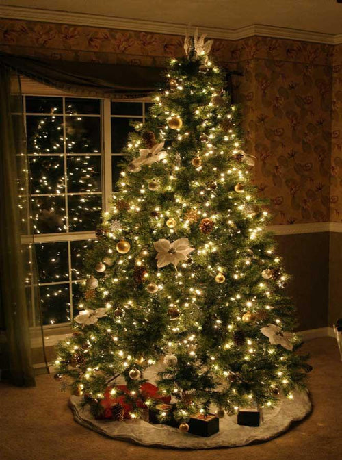 Christmas Tree Party Gathering Decoration Photography Backdrop uk KAT-